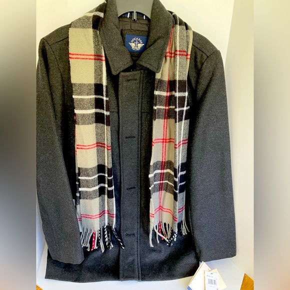 Dockers | Jackets & Coats | Dockers Mens Pea Coat Charcoal Gray Wool ...